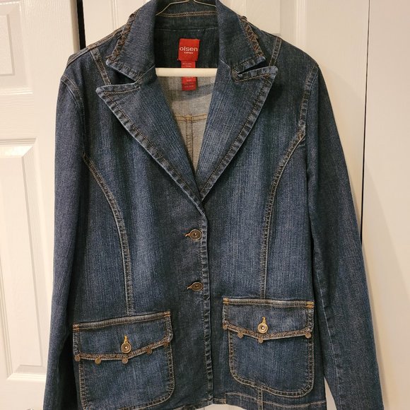 Olsen Europe | Jackets & Coats | 35 Olsen Europe Denim Jacket | Poshmark